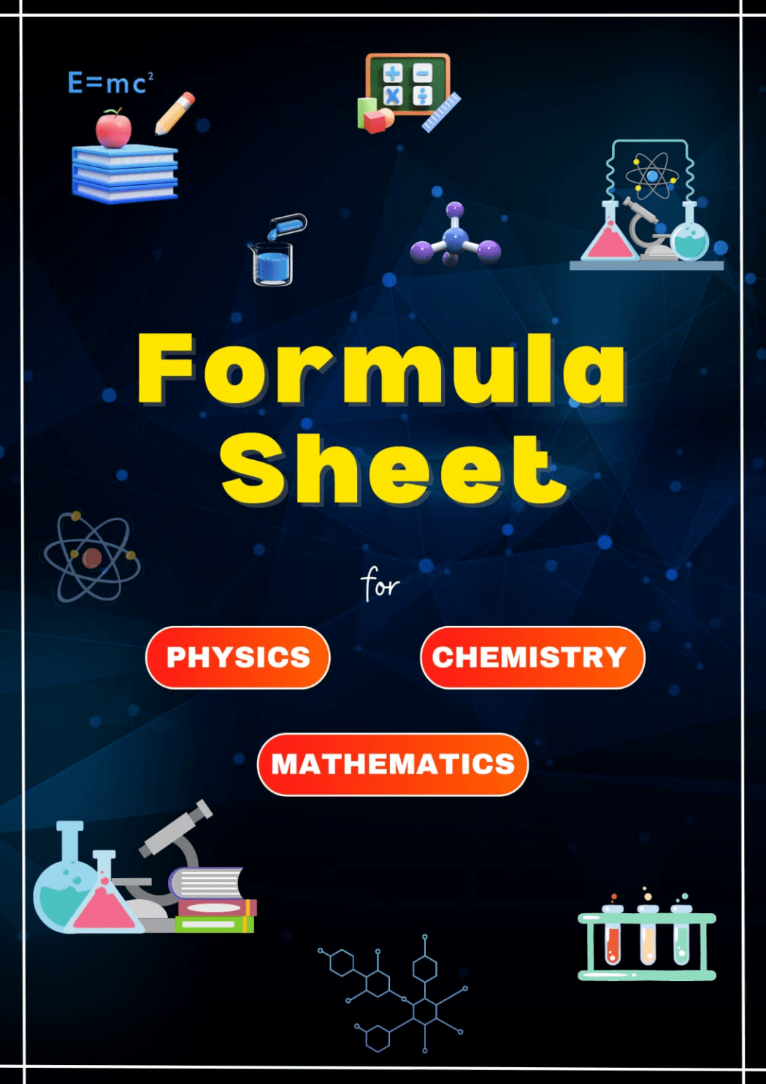 Physics Chemistry Maths Class 12 Formula Sheet - Paperless Prose